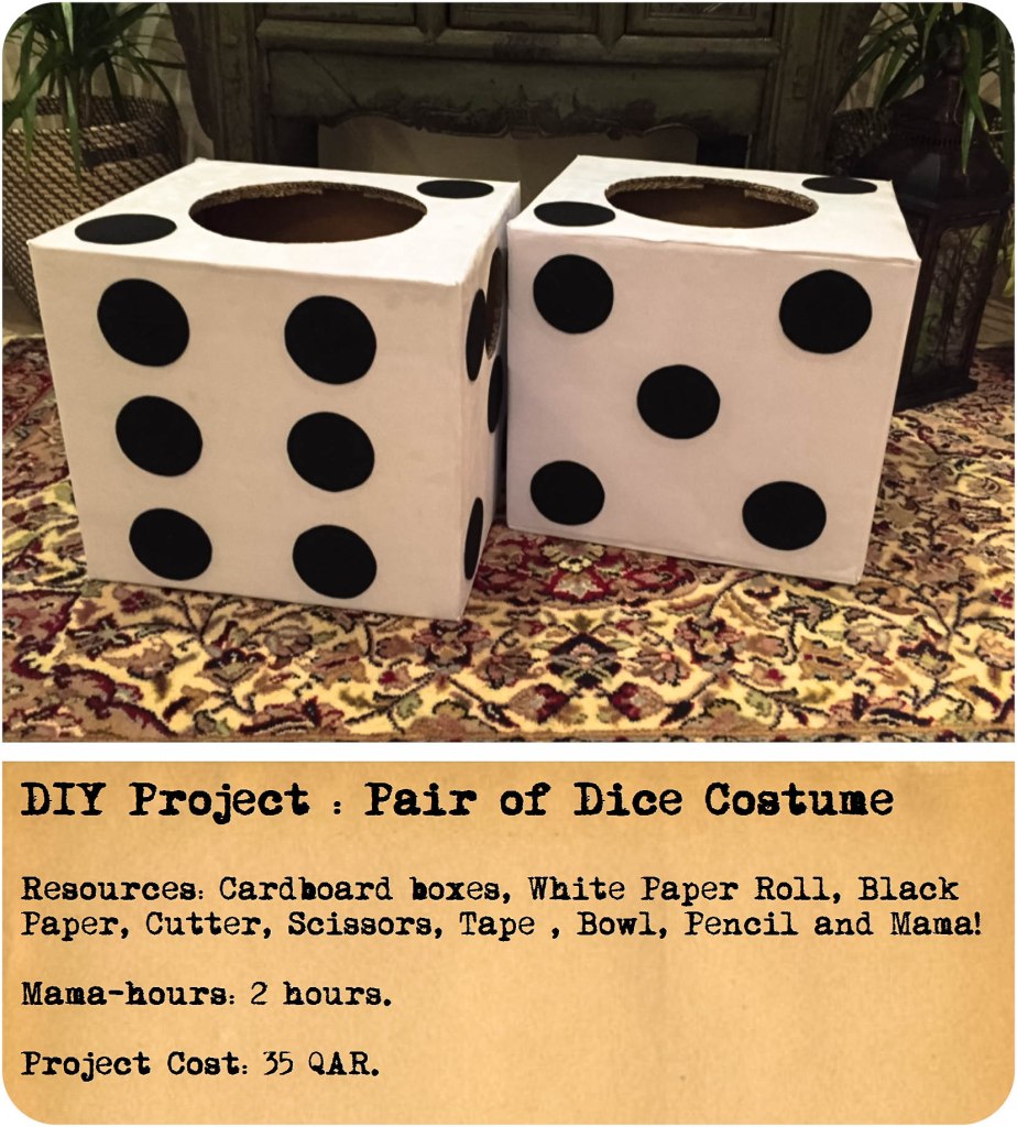 DIY PROJECT: Pair of Dice Costume – DIARY OF A PMP MOM